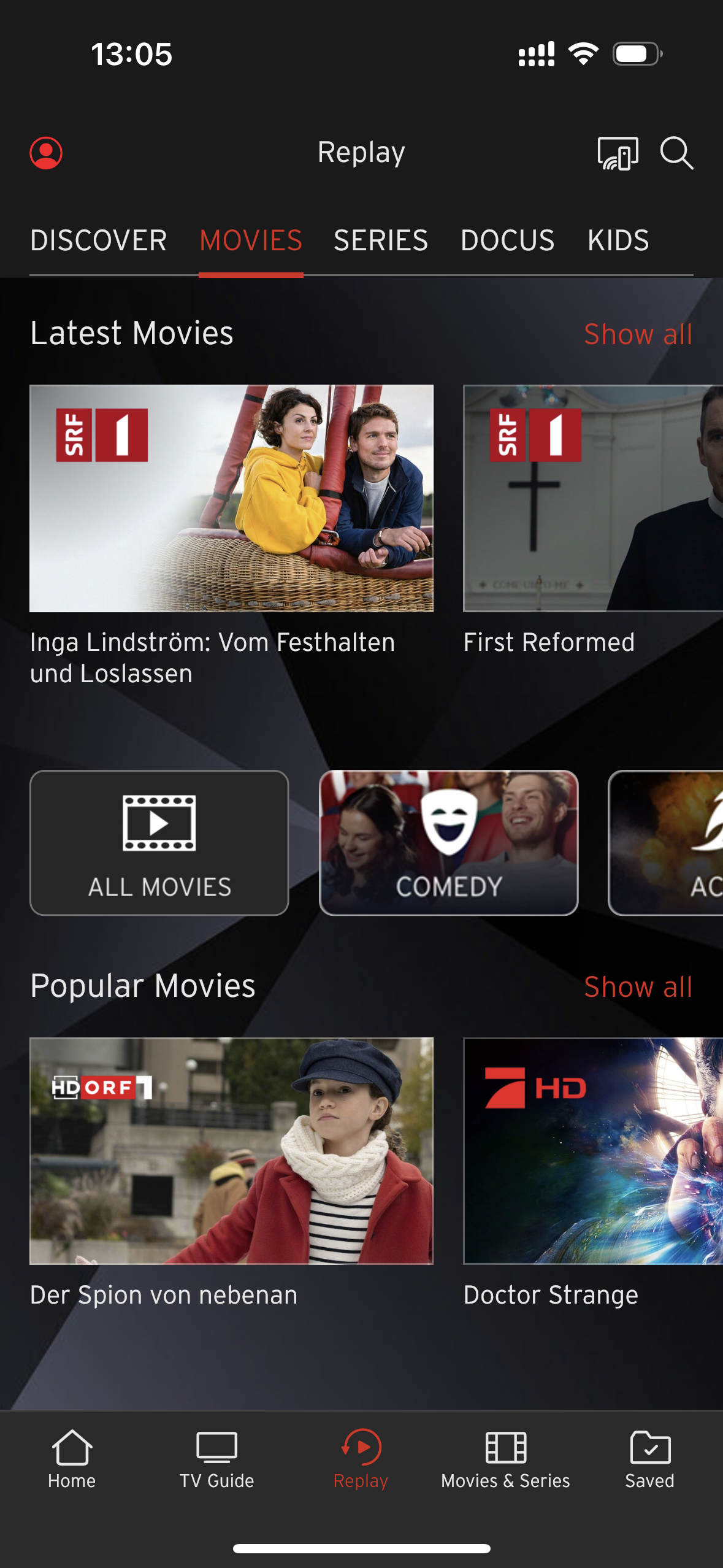 New Sunrise TV Replay overview
