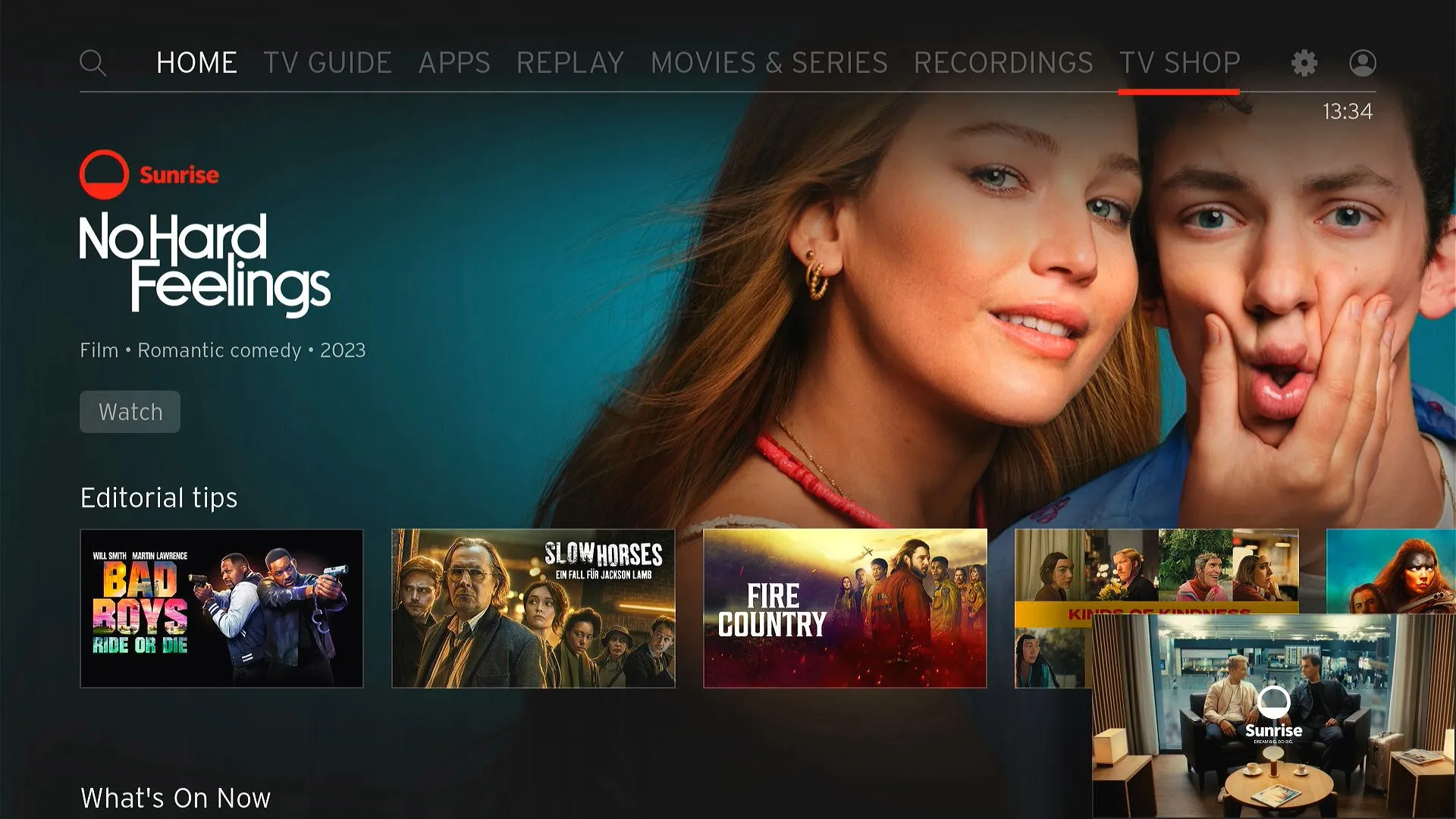 Easy shopping in the new Sunrise TV Shop