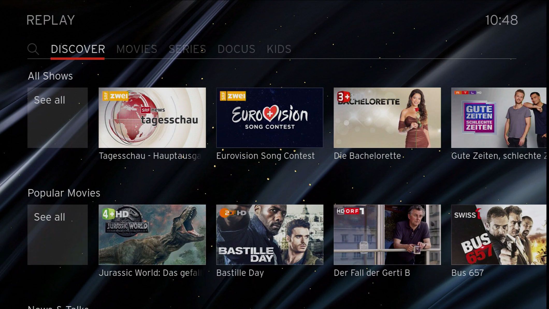 New Sunrise TV Replay overview