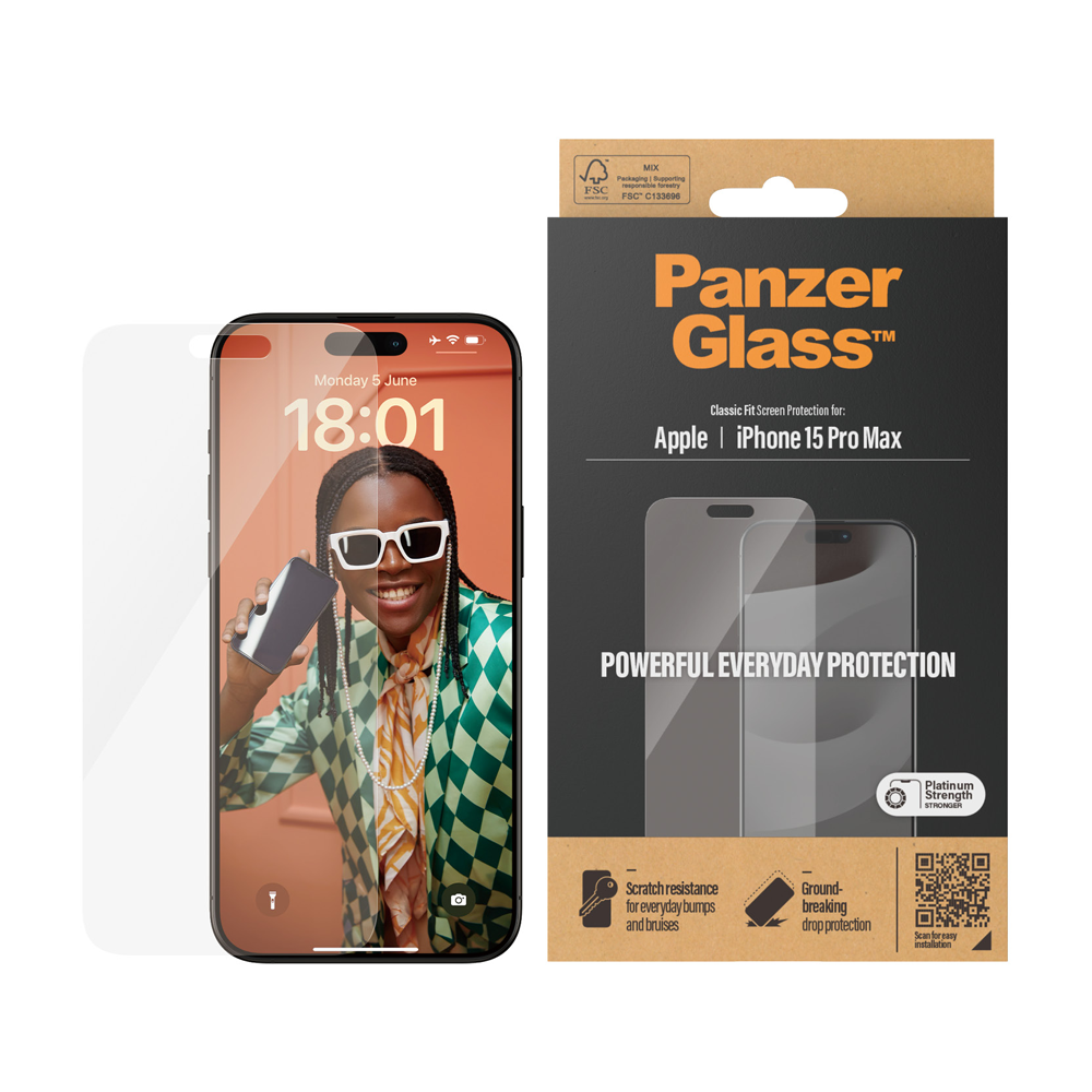 PanzerGlass ClassicFit iP 15 Pro Max