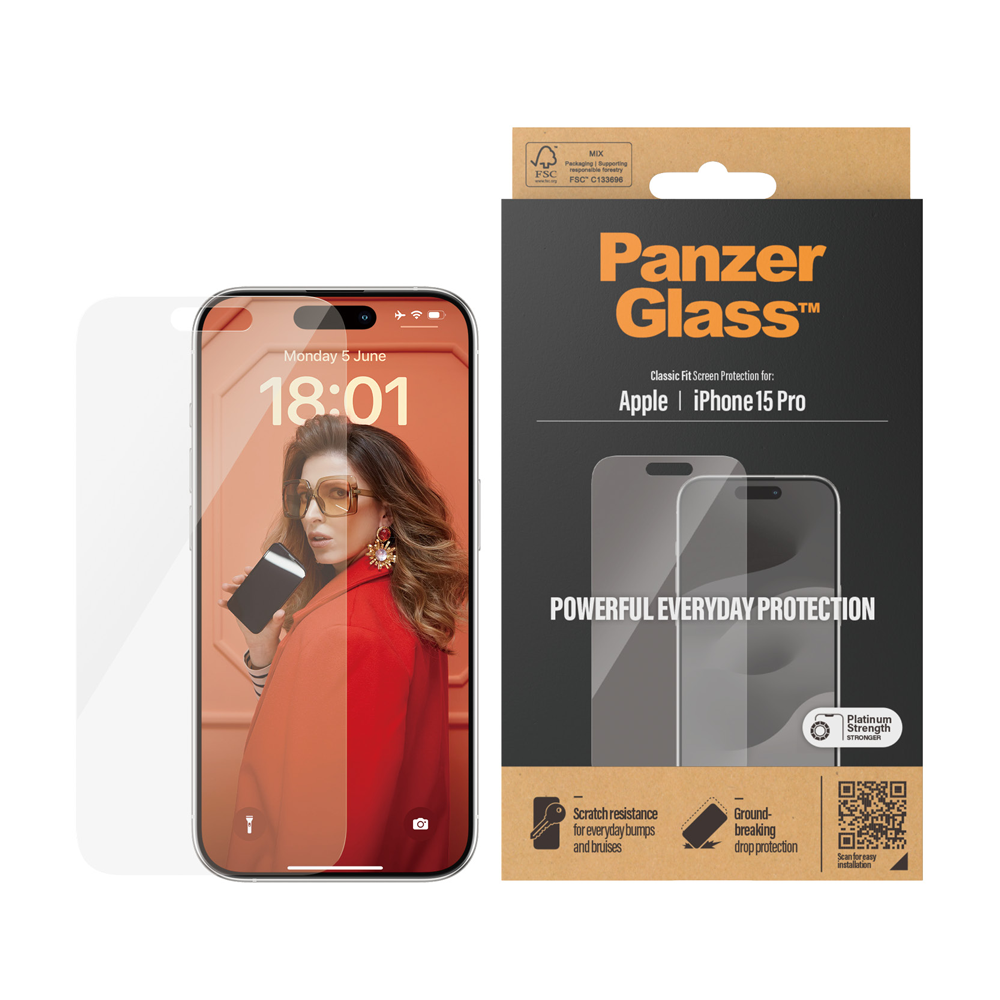 PanzerGlass ClassicFit iP 15 Pro